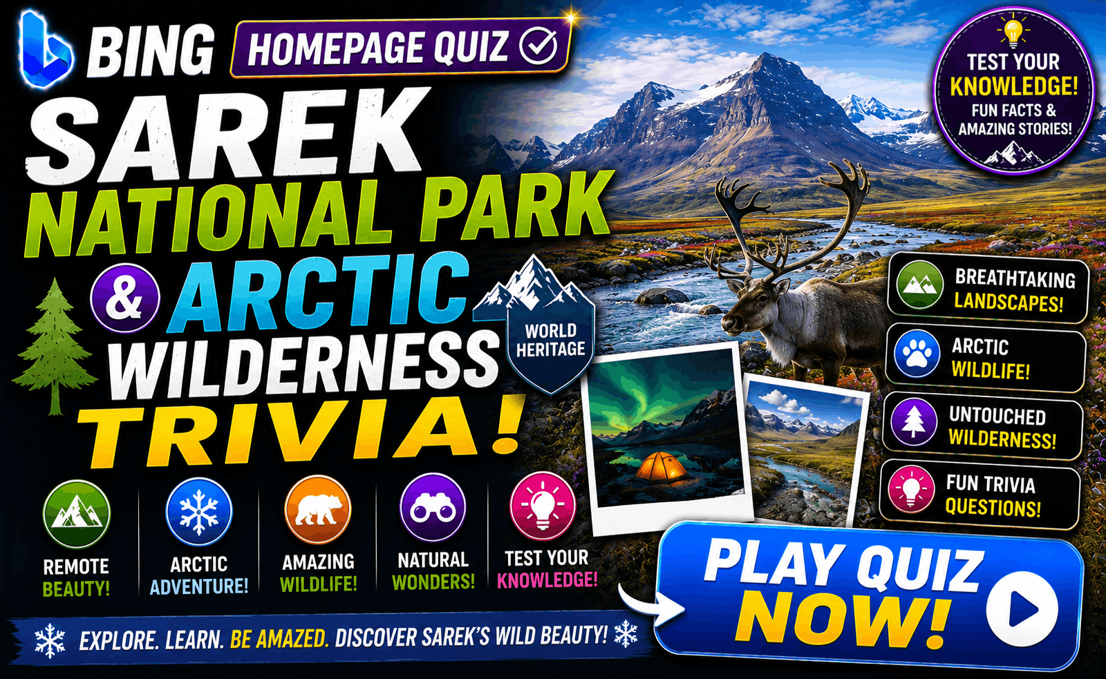 Bing Homepage Quiz - Sarek National Park & Arctic Wilderness Trivia